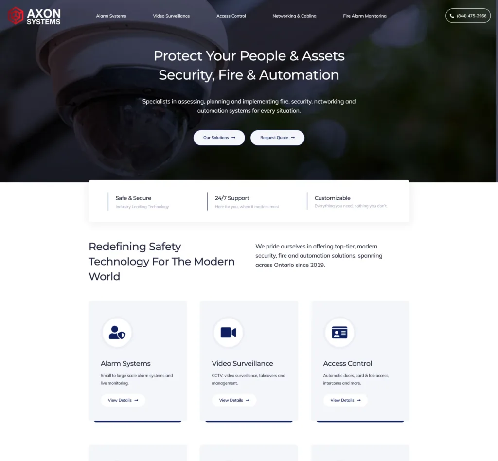 Axon Systems | Portfolio | Creative Web Design in Hamilton